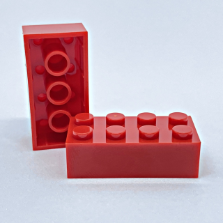 Brick 2x4 red 50 Stück, 3,70